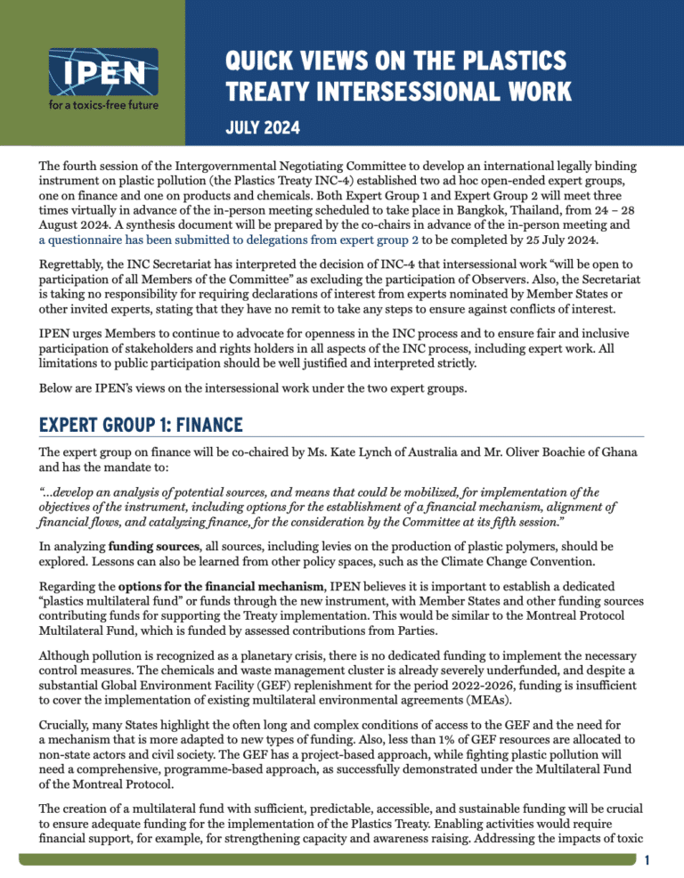 IPEN Homepage - IPEN International Pollutants Elimination Network