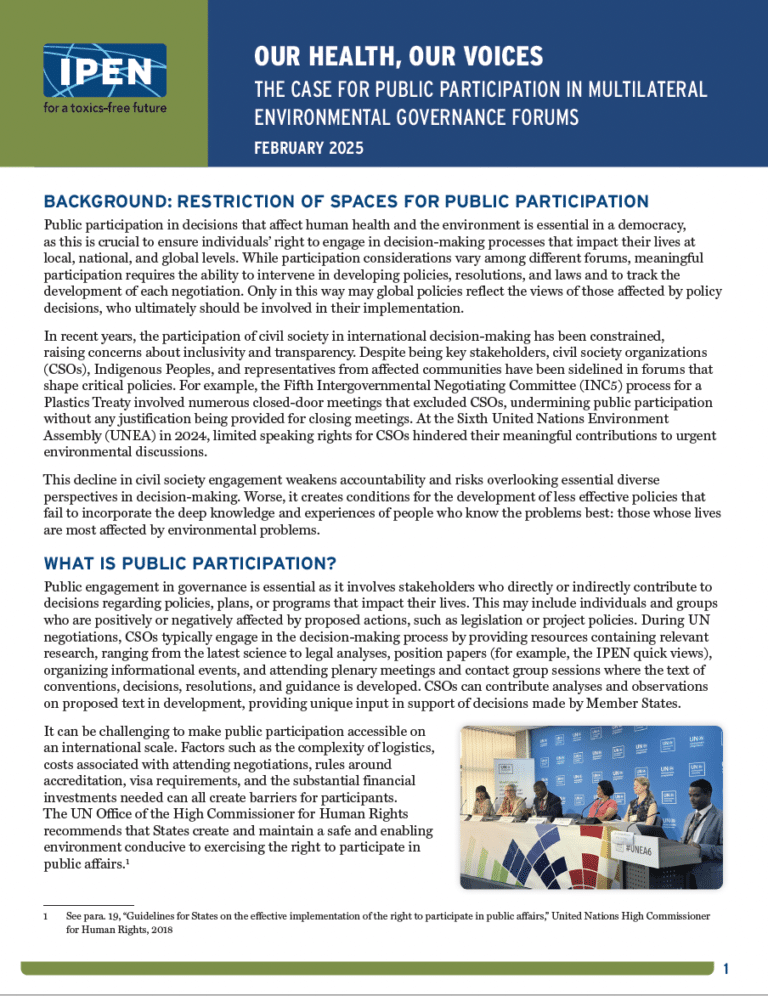 Plastics Treaty INC-5.2 - IPEN International Pollutants Elimination Network